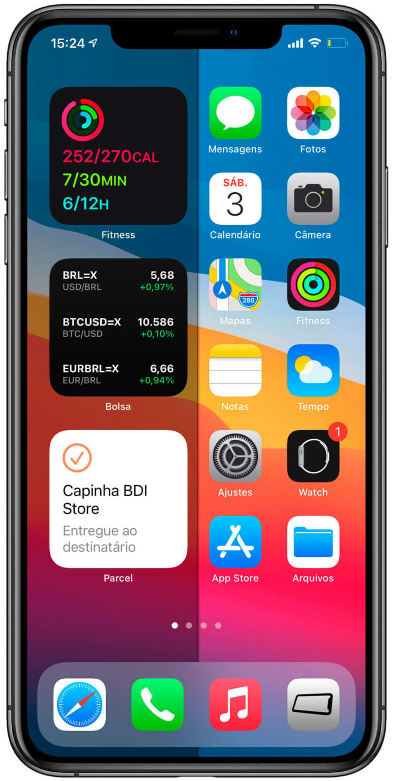 Use efeitos em wallpapers para dar um melhor visual nos widgets do iOS 14